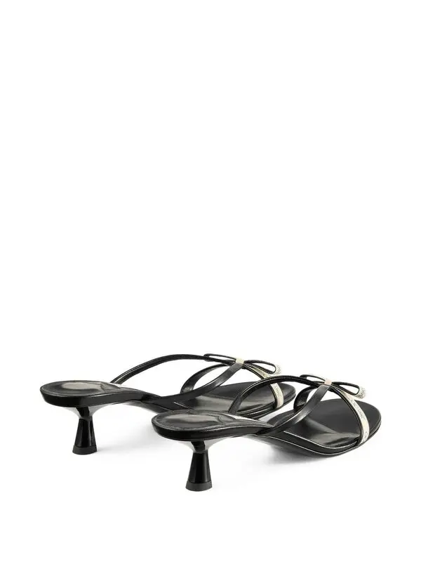 JIMMY CHOO Open Toe High-heeled Sandals With Bow Detailing