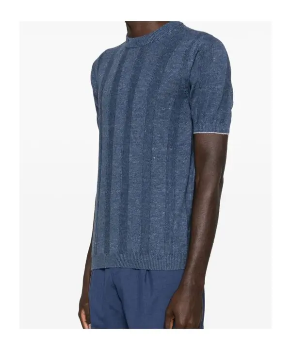 Brunello Cucinelli Short-sleeved Knitted T-shirt