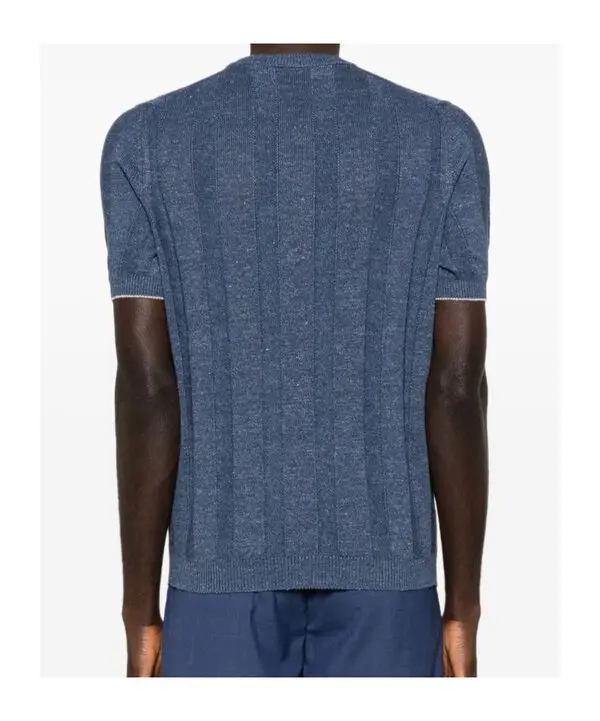 Brunello Cucinelli Short-sleeved Knitted T-shirt