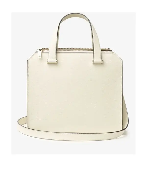 VALEXTRA Passepartout Top-handle Tote Bag - White