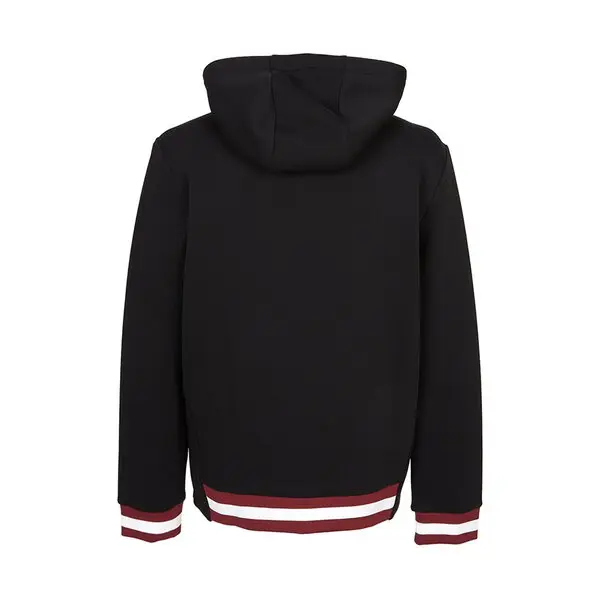 Bally Zip-up Hooded Sweatshirt With Ribbed Accents