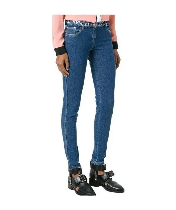 Kenzo Logo Skinny Jeans - Blue
