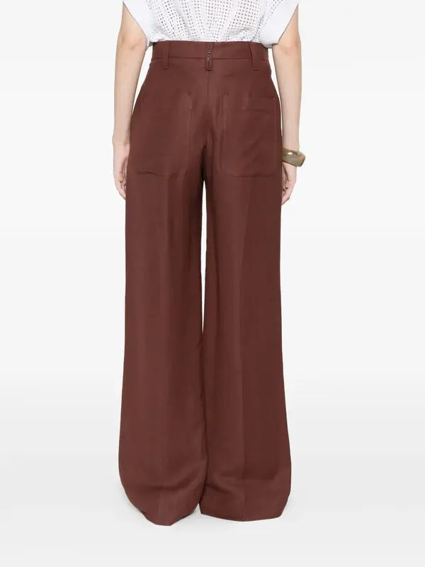 Brunello Cucinelli Pleated Wide-leg Trousers - Red