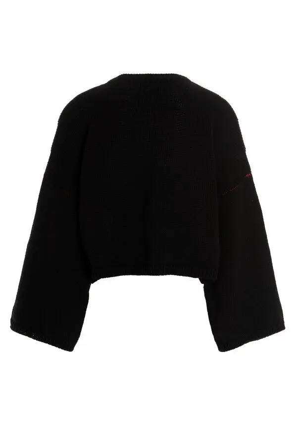 Raf Simons Logo Intarsia Wool Jumper