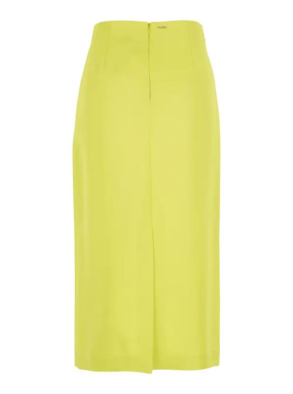 TWINSET Logo Plaque Zipped Skirt