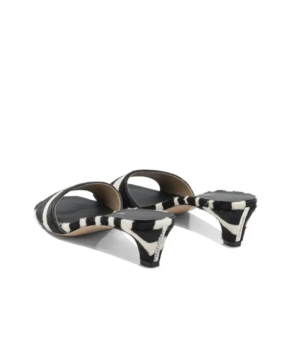 FERRAGAMO Zebra Print High Heel Sandals