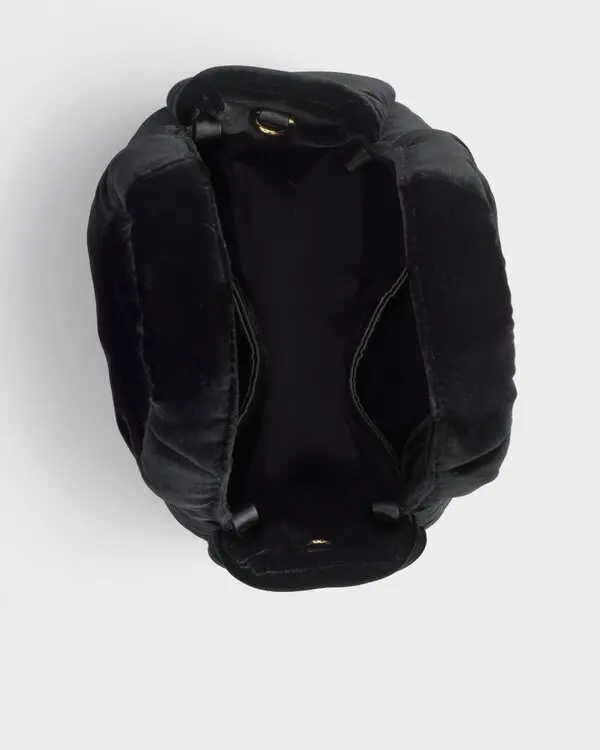 Prada Padded Velvet Mini Handbag With Chain Strap