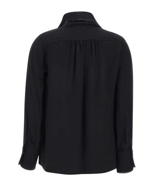 Elisabetta Franchi Tie-neck Long-sleeve Blouse