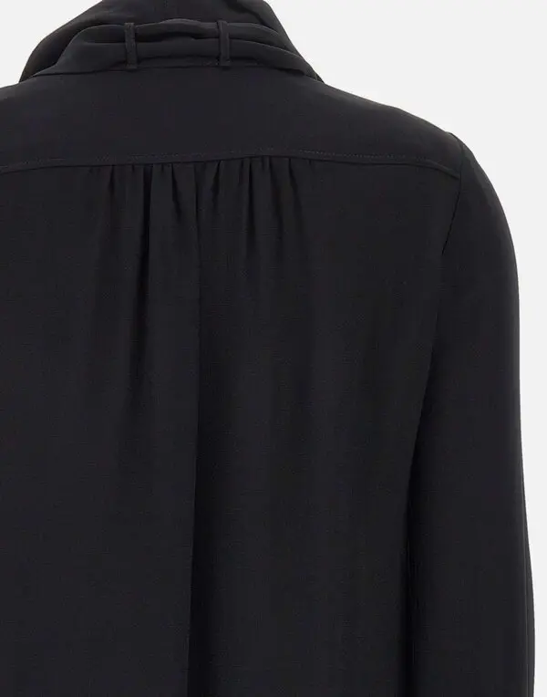 Elisabetta Franchi Tie-neck Long-sleeve Blouse