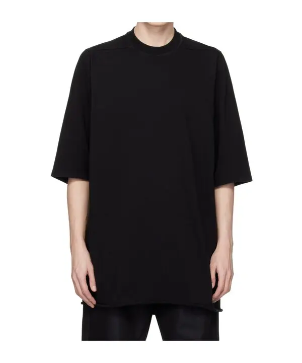 Rick Owens Temple Jumbo Crew Neck T-shirt - Black