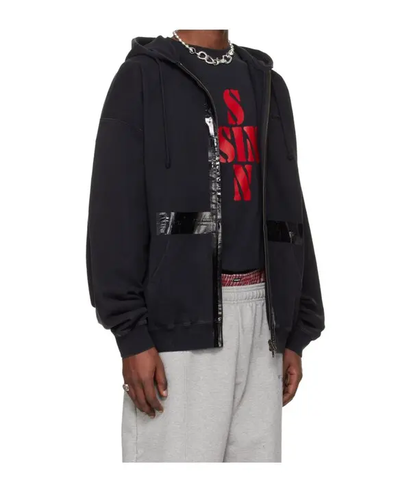 Vetements Taped Zip-up Hoodie