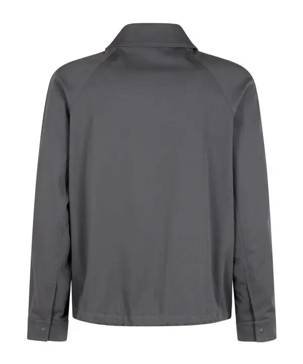Fendi Ff Logo Plaque Zip-up Blouson Jacket - Black