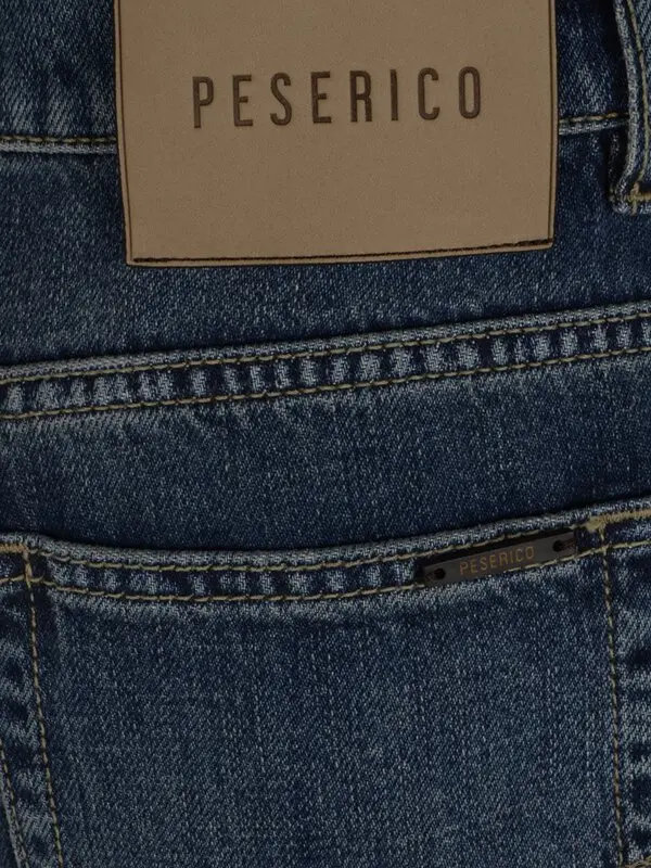 Peserico Wide-leg Jeans With Belt Loops And Side Pockets