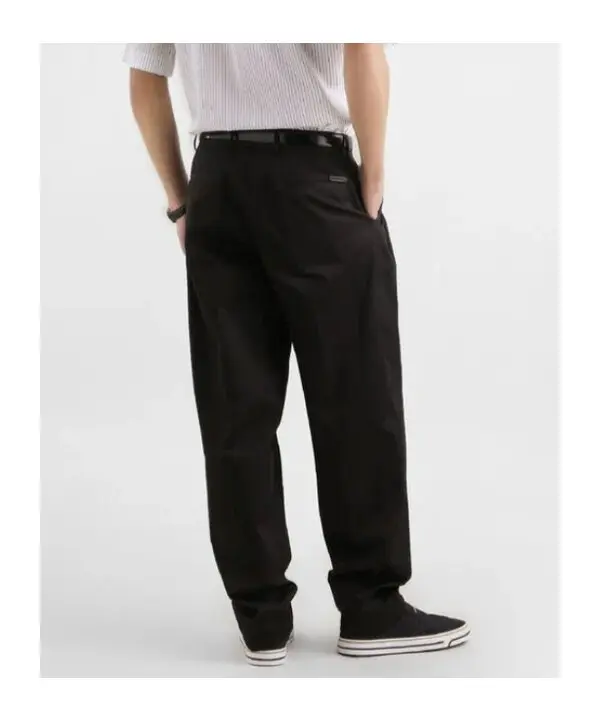 Dolce & Gabbana Pleated Gabardine Trousers - Black