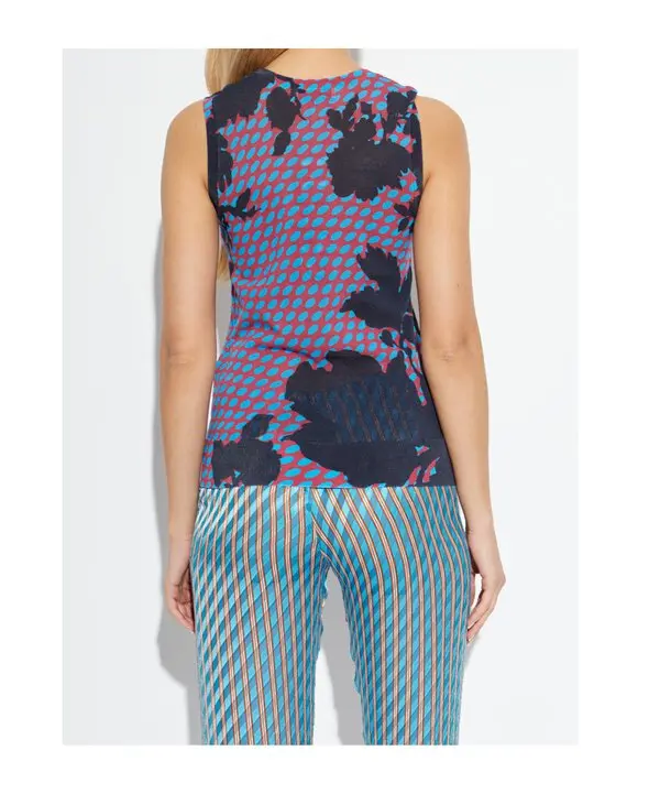 Dries Van Noten Sleeveless Vest With Polka Dots