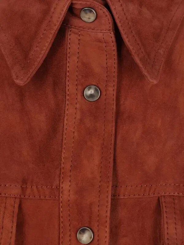 Brunello Cucinelli Suede Pocket Button Jacket