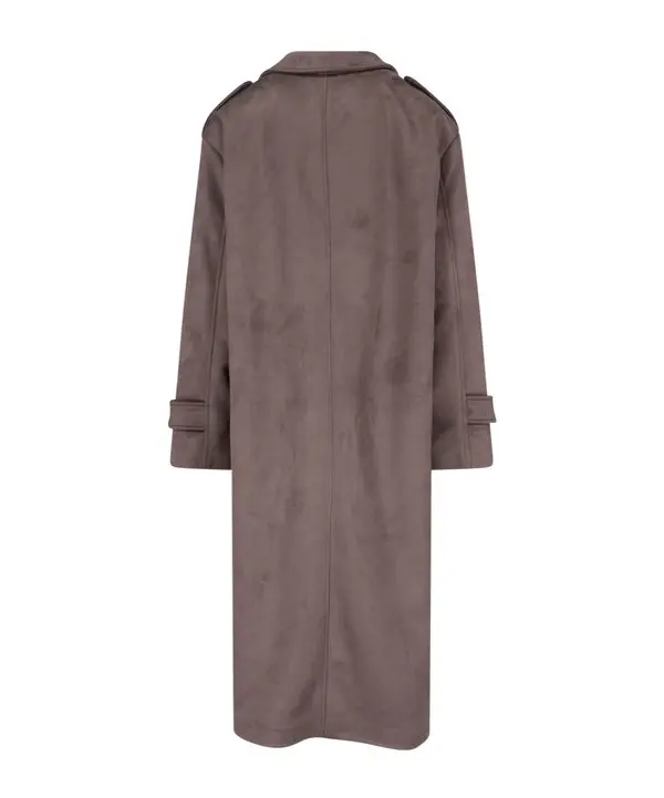 THE FRANKIE SHOP Pembroke Double-breasted Coat - Gray