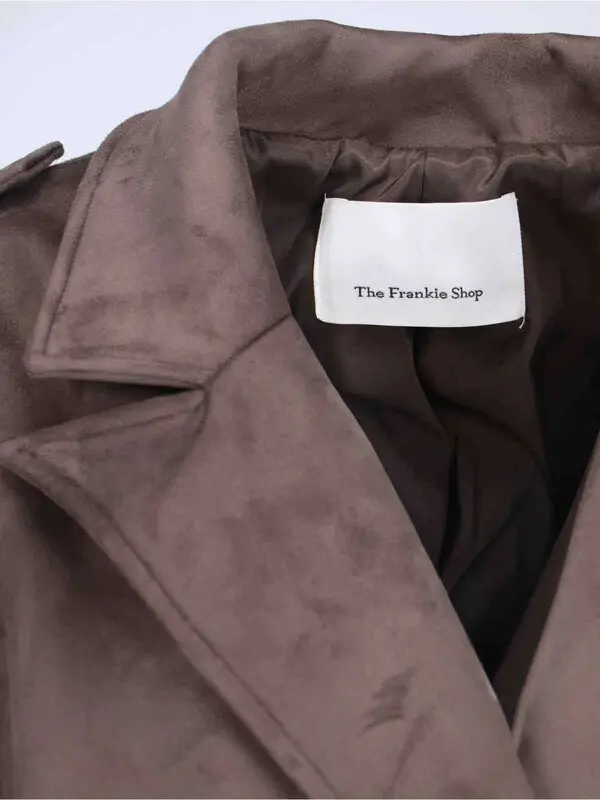 THE FRANKIE SHOP Pembroke Double-breasted Coat - Gray