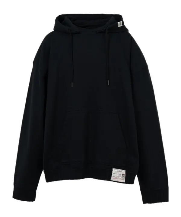 Mihara Yasuhiro Long Sleeve Hoodie With Drawstring Hood And Ribbed Trim