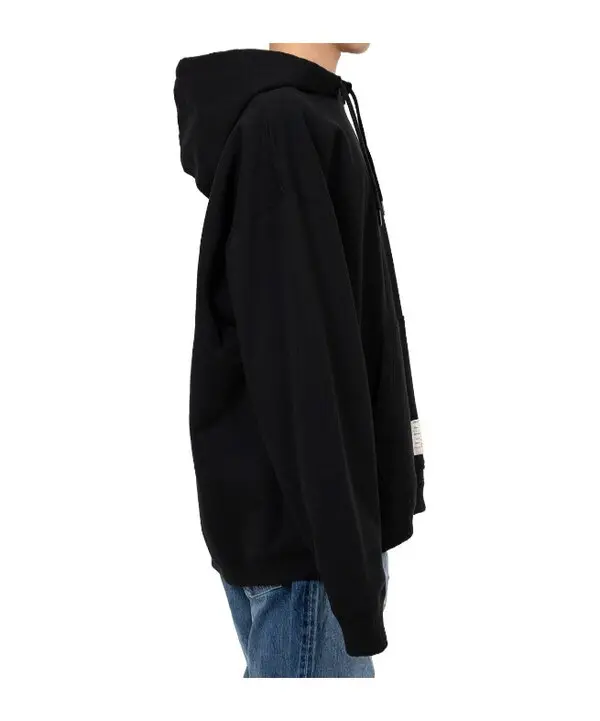 Mihara Yasuhiro Long Sleeve Hoodie With Drawstring Hood And Ribbed Trim