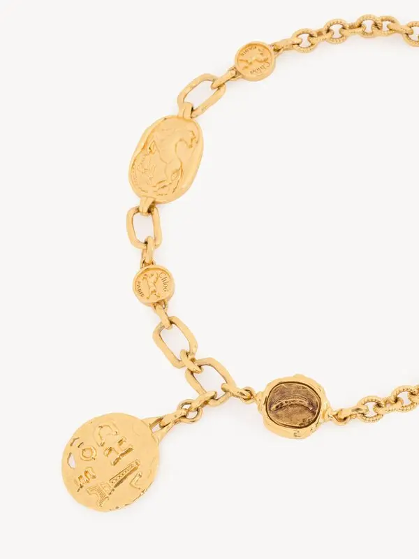 Chloé Medals Choker Necklace - Yellow