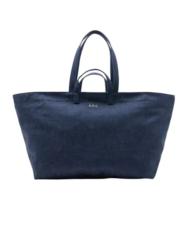 A.p.c. Le Drummer Toile Large Tote Bag - Blue