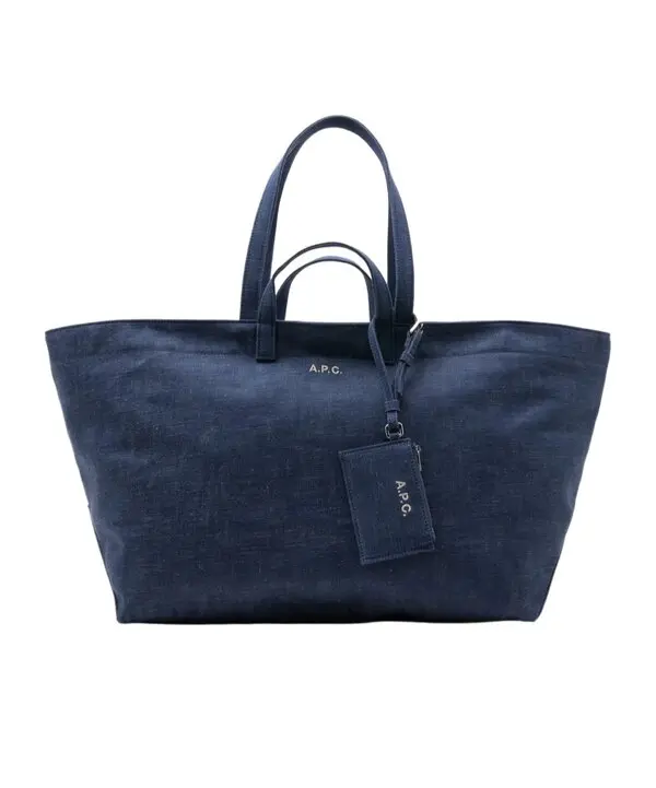 A.p.c. Le Drummer Toile Large Tote Bag - Blue