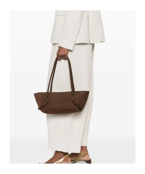 Hereu Fleca Knotted Shoulder Bag - Brown