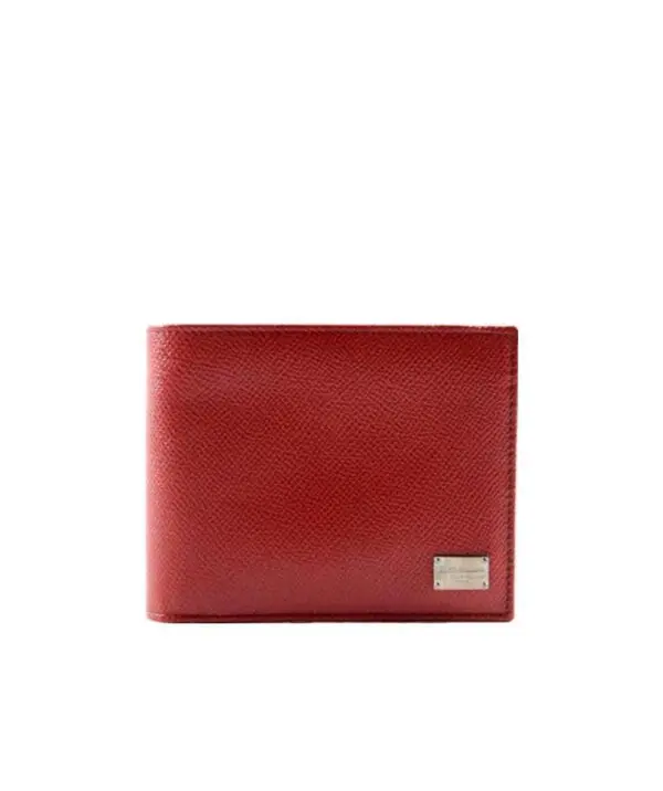 Dolce & Gabbana Logo Details Wallet - Red