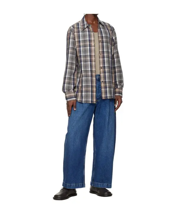 Studio Nicholson Wide-leg Pleated Jeans