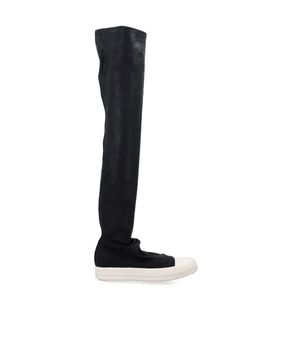 Rick Owens Round Toe Knee-high Boots