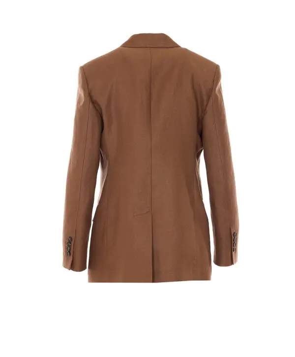 Brunello Cucinelli Double Breasted Jacket - Brown