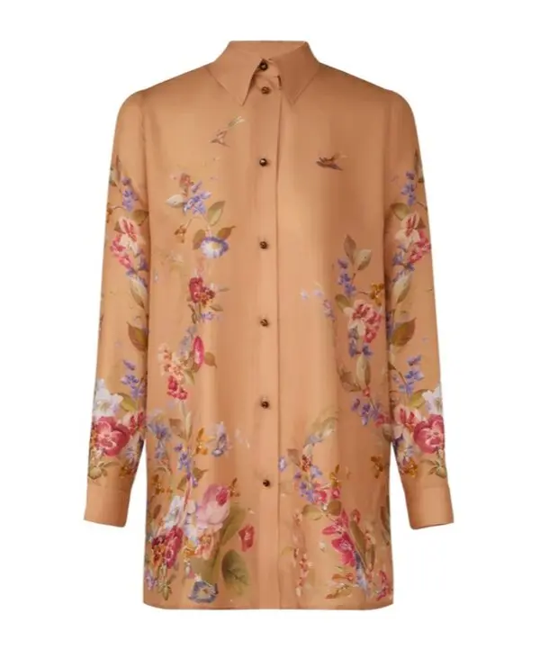Zimmermann Patience Relaxed Shirt With Floral Print