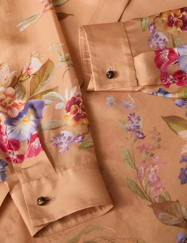 Zimmermann Patience Relaxed Shirt With Floral Print