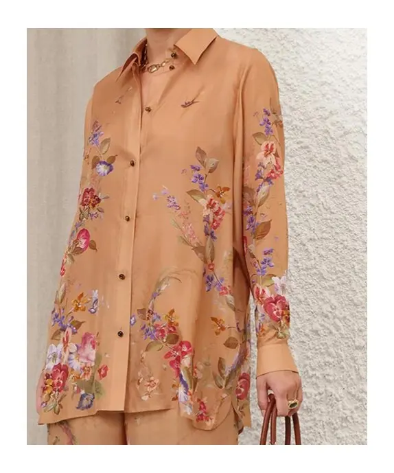 Zimmermann Patience Relaxed Shirt With Floral Print