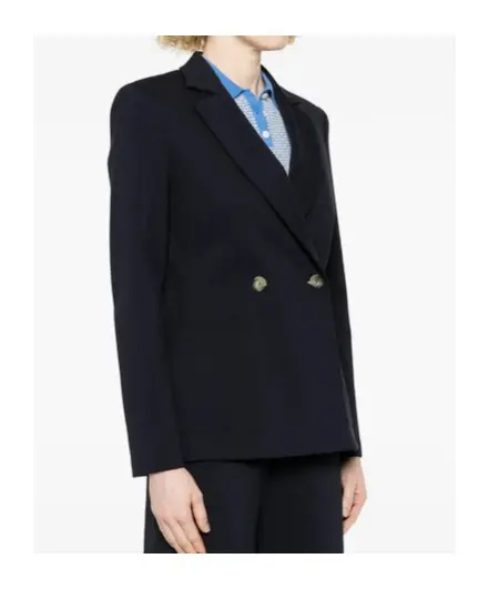 Harris Wharf London Notched Lapel Double-breasted Blazer