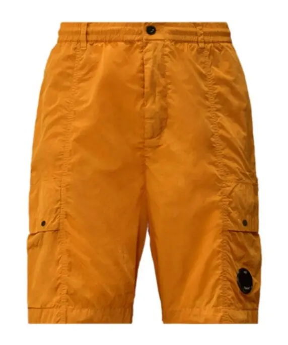 C.P. COMPANY Cargo Shorts With Lens Detail - Orange