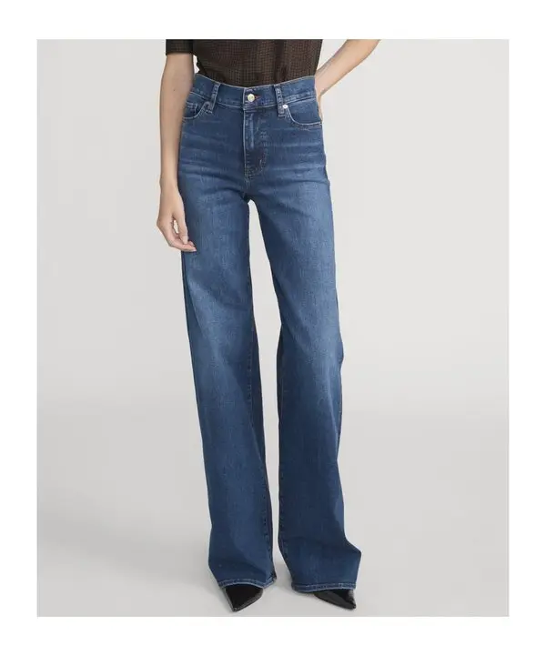 FRAME Le Slim Palazzo Jeans - Blue