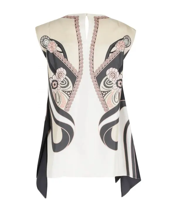 La DoubleJ San Carlo Floral-print Sleeveless Top - White