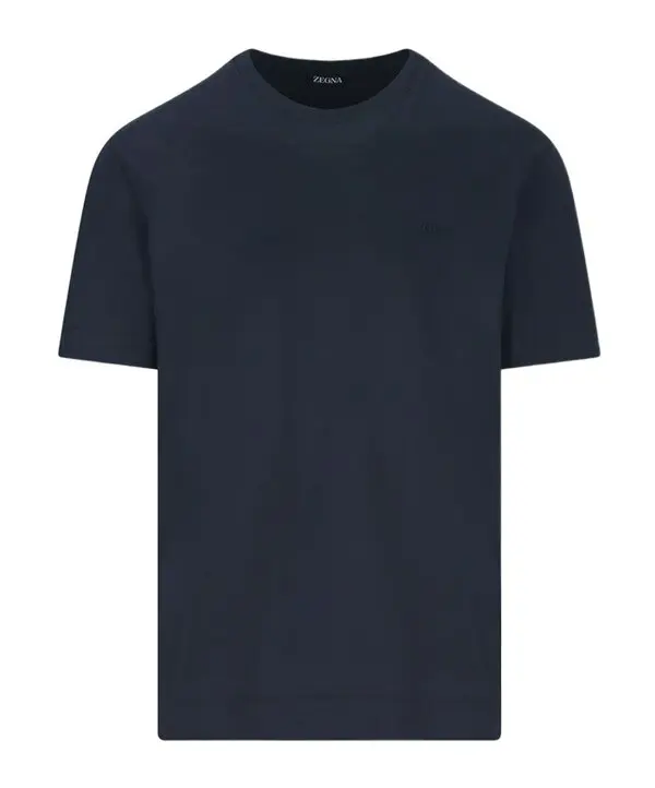 Zegna Crew-neck Short-sleeve T-shirt - No