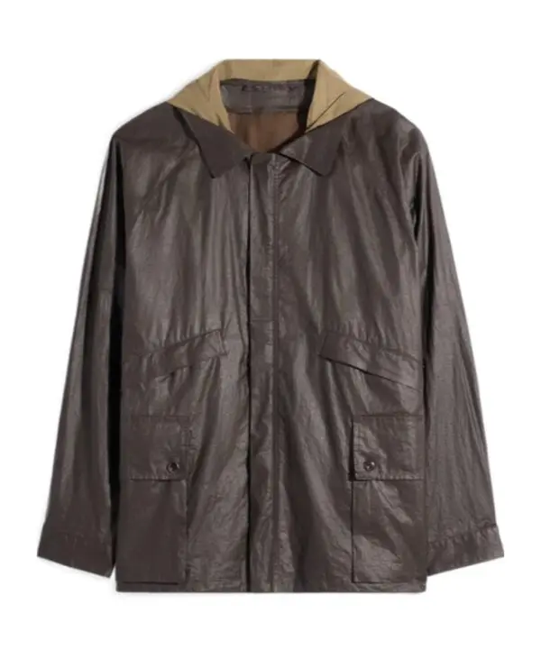 LEMAIRE Detachable Hood Rain Jacket - Bronze