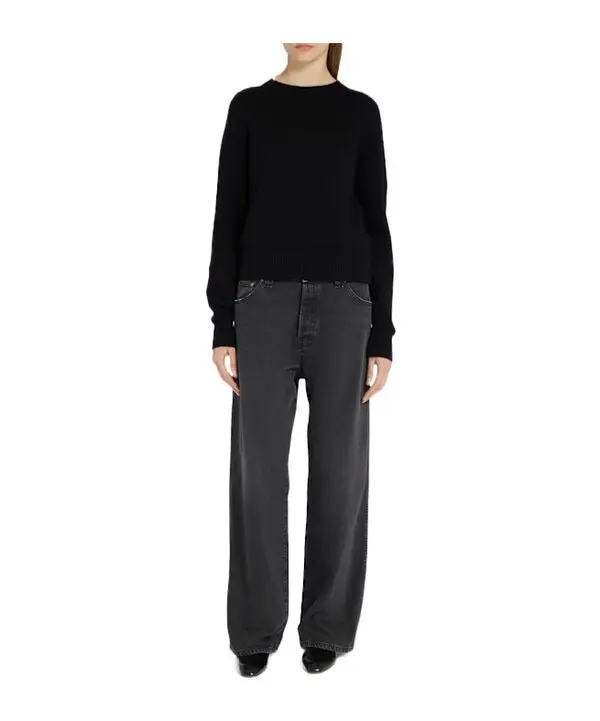 Khaite Winslow Mid Rise Baggy Jeans