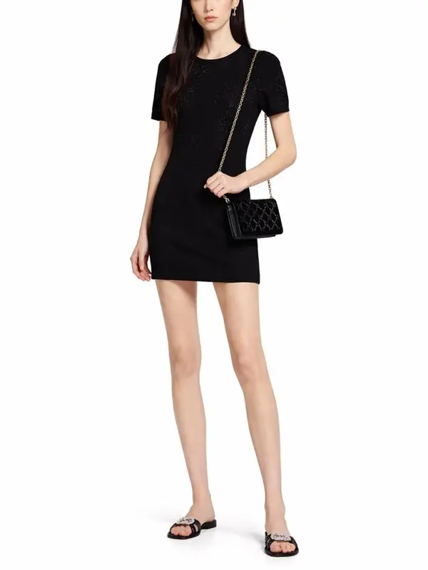 Gucci Embellished Gg Knit Dress
