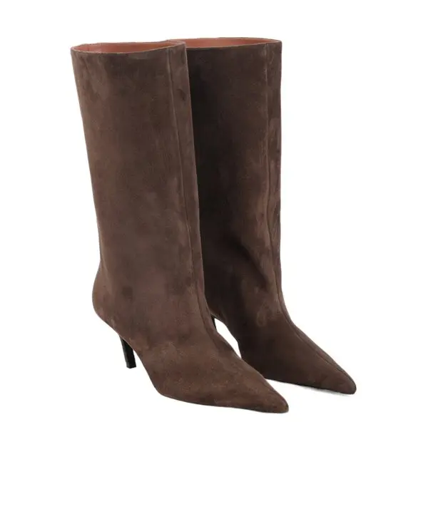 Amina Muaddi Pointed-toe Sloping Heel Boots