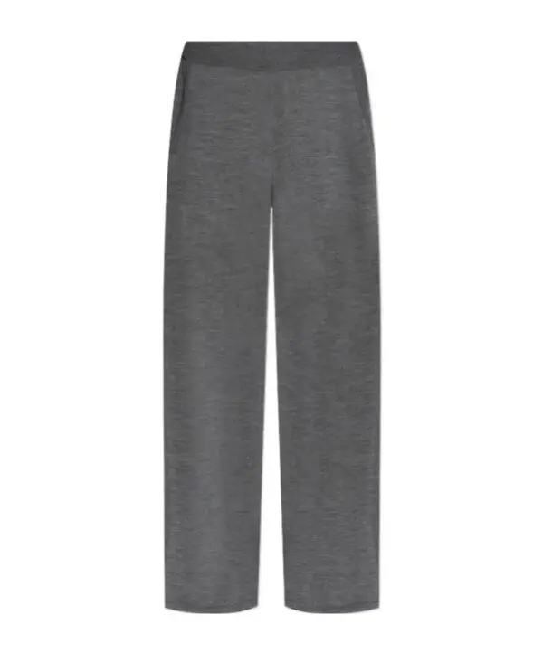 ANINE BING Ribbed Pocket Trousers - Gray