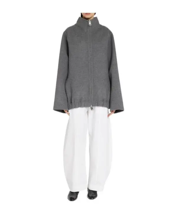 Khaite Clover Compact Poplin Pants - White