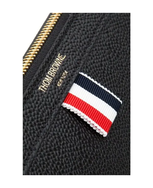 Thom Browne Pebble Grain Leather Document Holder - Black