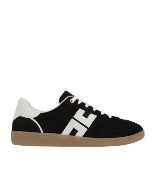 Elisabetta Franchi Logo Plaque Lace-up Sneakers - Black