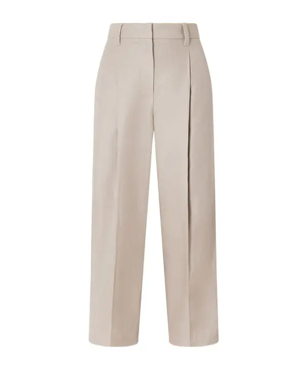 Brunello Cucinelli Pleated Wide-leg Trousers - No