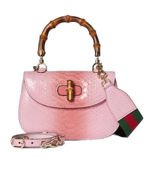 Gucci Bamboo 1947 Python Small Bag